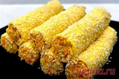 Сырные трубочки с орехами и чесноком Замечательная закуска Ингреди Простые рецепты Постила