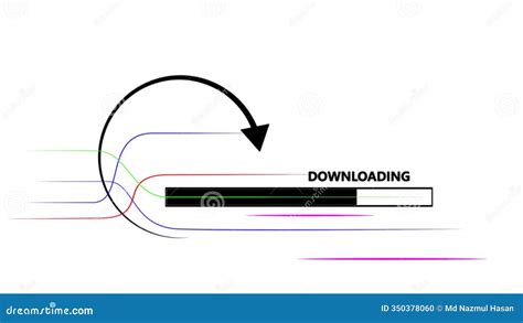 Downloading Circle Animated Illustration Royalty Free Cartoon 350378060