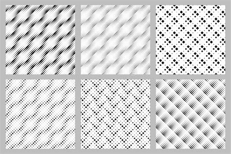 Geometrical Abstract Square Pattern Background Design Set Stock Vector