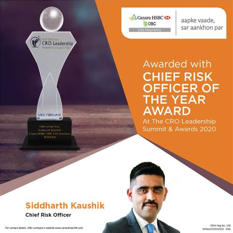 Siddharth Kaushik Chief Risk Officer Canara Hsbc Oriental Bank Of Commerce Life Insurance Has