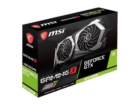 MSI Gaming GeForce GTX 1650 SUPER Video Card GTX 1650 Super Gaming X ...