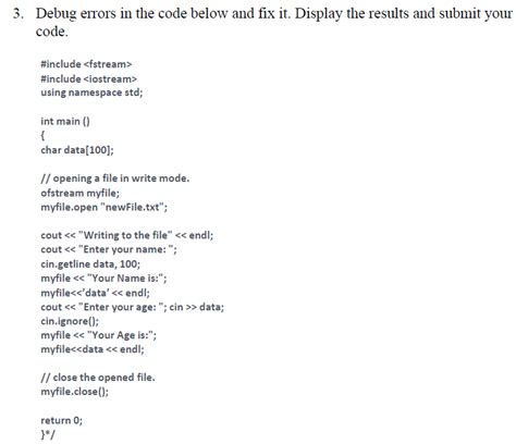Solved Please Only Use Visual Studio Code And C Chegg