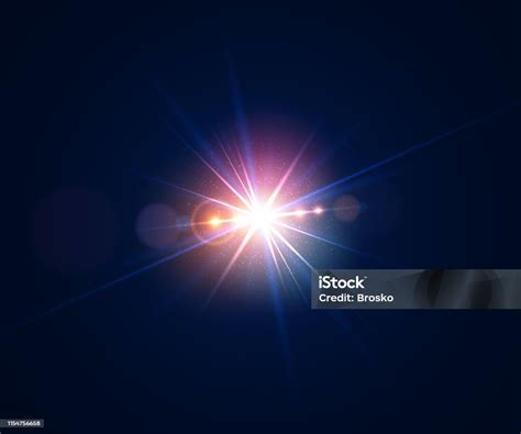 빛나는 플래시 보 케 반짝이 입자와 광선 아름 다운 눈부심 효과 화려한 반짝임을 가진 렌즈 플레어의 반짝이는 빛 효과 광선에