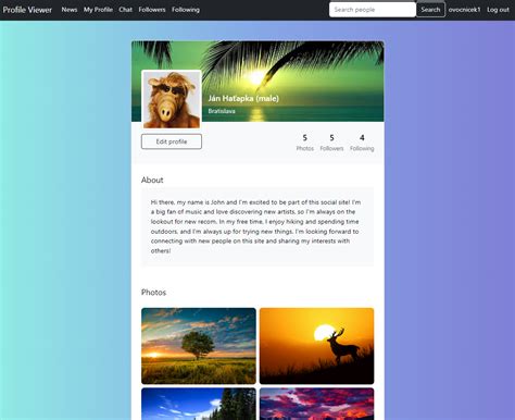 Github Johnny Ftwdjango Profile Viewer Application For People Meetigs Chat Events