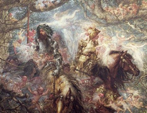 Зачарованный лес картина — Джон Гилберт