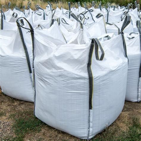 Super Sack 1000kg Jumbo Bag Tubular Fibc Jumbo Zipper Big Ton Bag Bulk Bag For Sand Construction