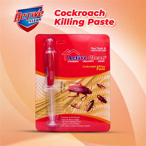 Active Clean Roach Killing Paste Injection 25gm Roach Killing Gel Small Roach Bait
