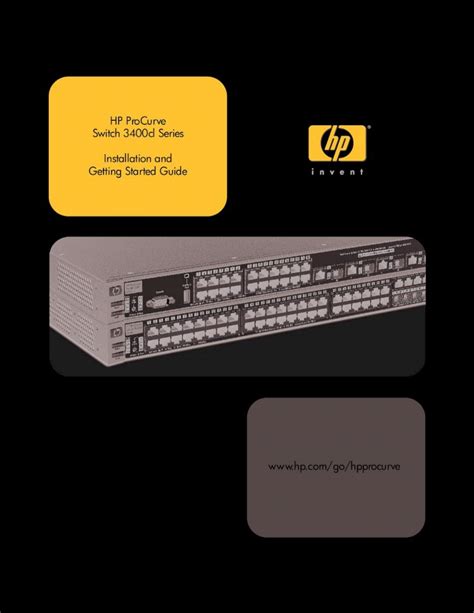 PDF HP ProCurve Switch Cl Series Installation And Getting Started DOKUMEN TIPS