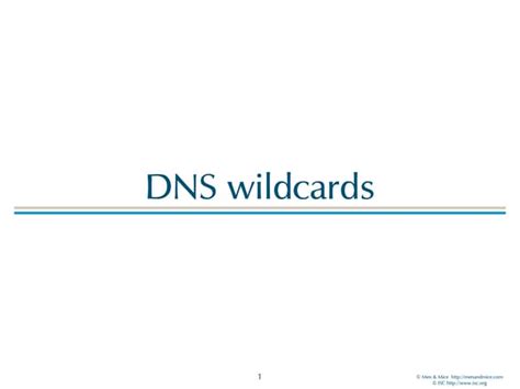Dns Wildcards Demystified Ppt