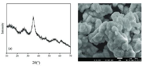 A X Ray Diffraction Patterns And B Scanning Electron Microscopy Download Scientific Diagram