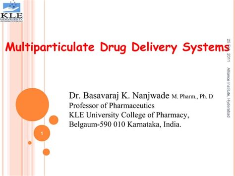 Multiparticulate Drug Delivery Systems Ppt