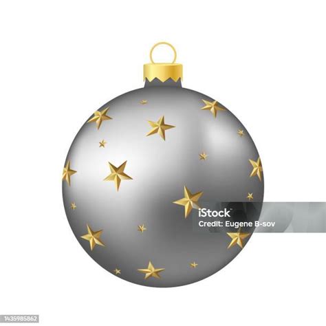 회색 실버 크리스마스 트리 장난감 또는 공 볼륨과 현실적인 색상 일러스트 3차원 형태에 대한 스톡 벡터 아트 및 기타 이미지 3차원 형태 Political Party