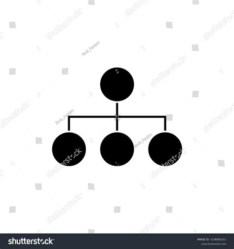 Branch Icon Structure Hierarchy Symbol Royalty Free Stock Vector 2336881011