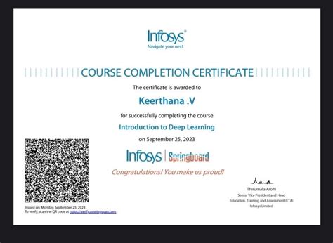 Keerthana Venkat On Linkedin Deeplearning Computervision Infosys