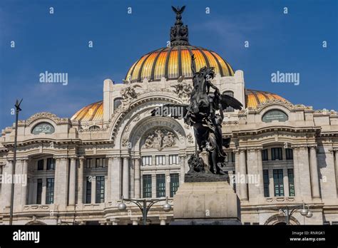 Pegasus Statue Bellas Artes Palace Mexico City Mexico Statue Early