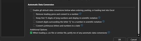 How To Get Excel To Use Automatic Data Conversion Settings Microsoft Community Hub