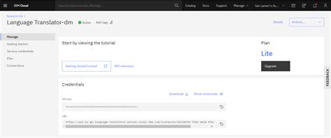 How To Generate An Ibm Watson Translator Api Key