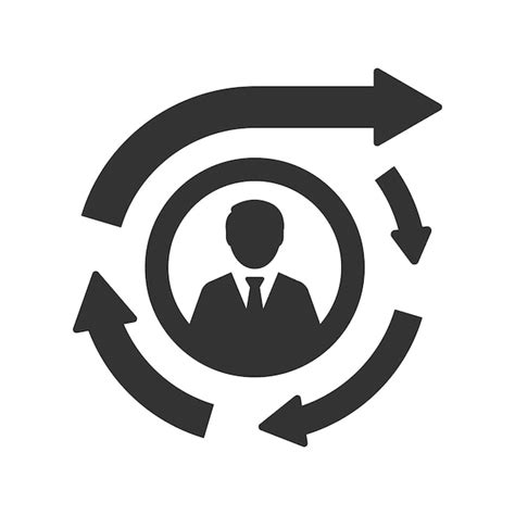 Premium Vector Agile Employee Icon