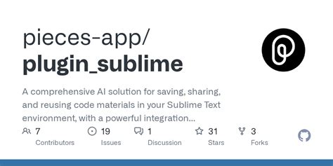 Github Pieces Apppluginsublime A Comprehensive Ai Solution For Saving Sharing And Reusing