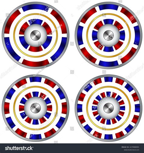 Double Sided Permanent Magnet Radial Flux Eddy Current Stock Vector