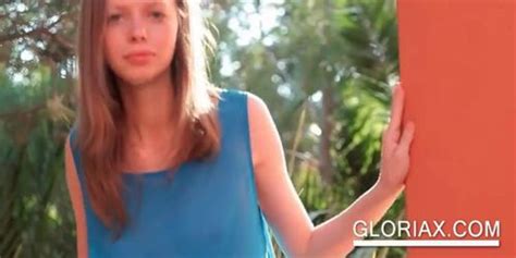 Fragile Sex Doll Gloria Rubbing Tits Outdoor