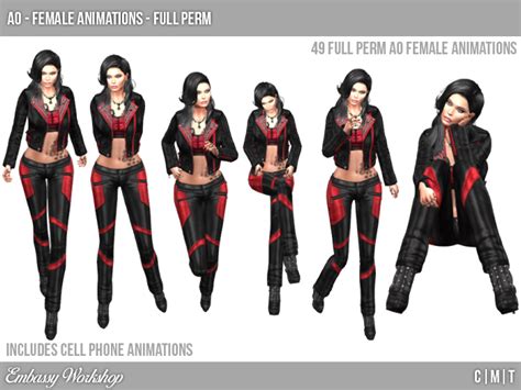 Second Life Marketplace Ew Ao Female Animations Full Perm