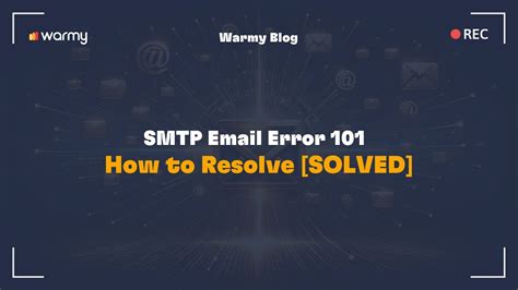 Smtp Email Error 101 How To Resolve Solved Youtube
