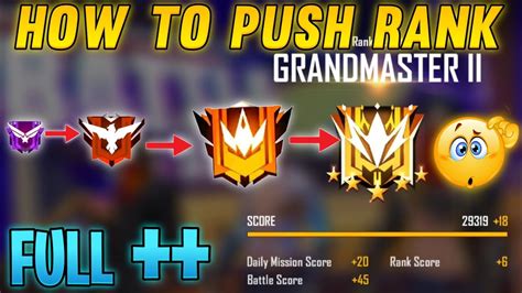 How To Daimond To Heroic To Master To Grandmaster Rank Push Free Fire