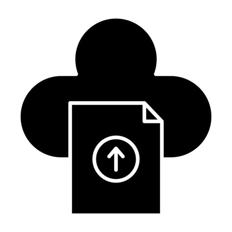 Datei Glyphen Symbol Hochladen 8282714 Vektor Kunst Bei Vecteezy