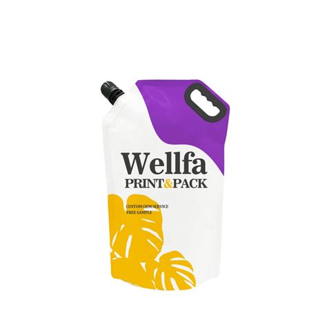 Liquid Soap Refill Pouch Doypack Hand Wash Liquid Detergent Body Wash Squeeze Spout Packaging