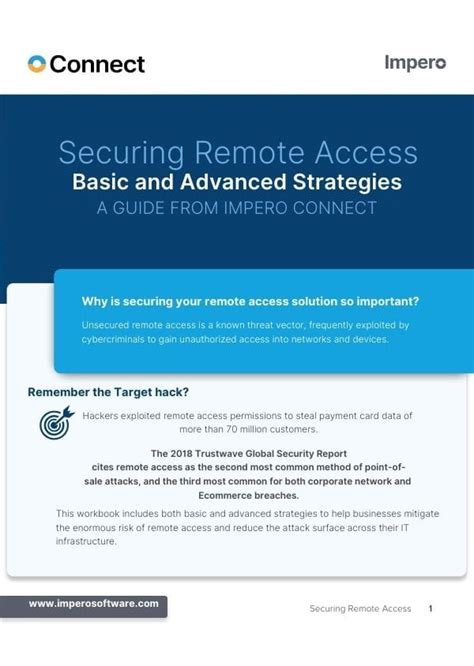 Securing Remote Access Basic And Advanced Strategies Impero