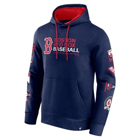 Navy Boston Red Sox Pullover Hoodie Danezon