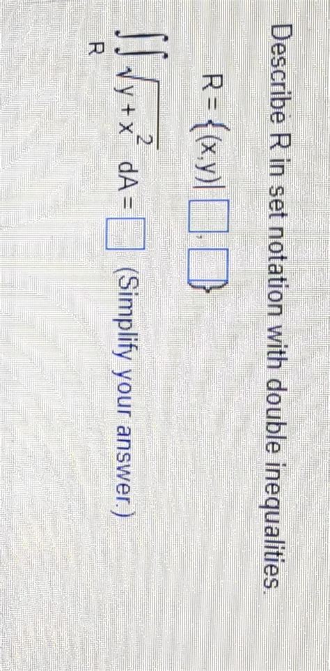Solved Y 5x−x2 Y 0 ∬ry X2da Choose The Correct Graph Of The