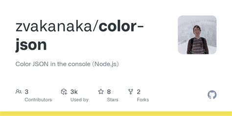github zvakanaka color json color json in the console node js