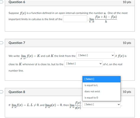 solved question 6 10 pts suppose f x is a function defined