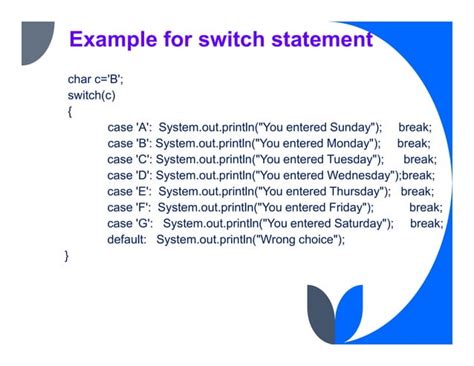 Control Flow Structure In Java Langpdf