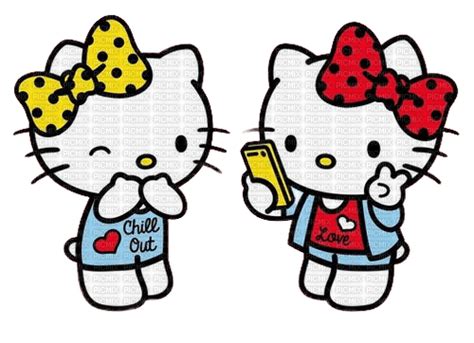 Stylish Kitty And Mimmy Hellokitty Mimmy Kittywhite Mimmywhite Sanrio Kawaii Free