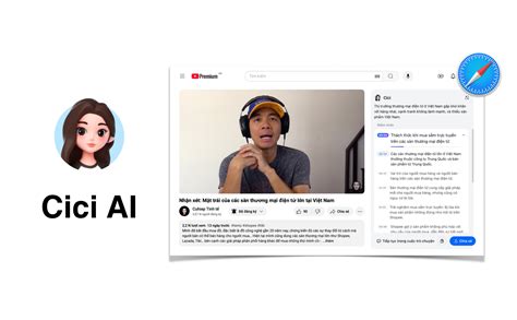 Trải Nghiệm Cici Ai Trên Safari Một ứng Dụng Ngon để Tóm Tắt Video Search Dịch