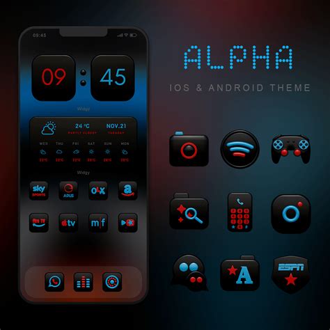 alpha ios theme with several widgy widgets i hope you enjoy it r widgy