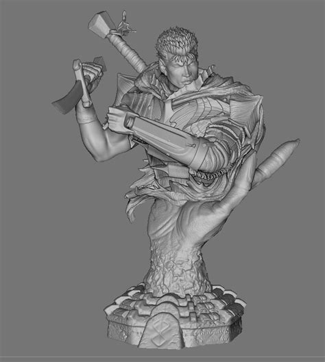 Stl File Guts Berserk Bust đ€ă»3d Printer Model To Downloadă»cults Stl File Guts Berserk Bust đ€ă»3d Printer Model To Downloadă»cults