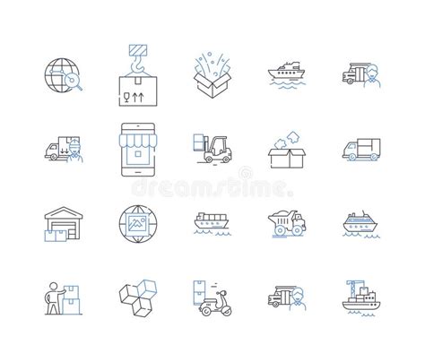 Messenger Services Line Icons Collection Communication Chat Im Texting Messaging