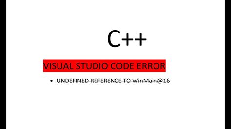 Remove UNDEFINED REFERENCE TO WinMain 16 Error In Visual Studio VS