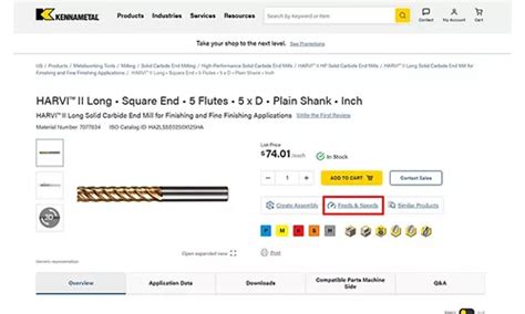 How To Find Feeds And Speeds For Your Tools Kennametal