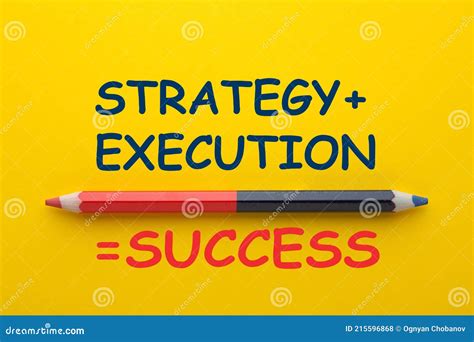 Strategy Execution Success Concept Stock Illustration Illustration Of Process Plan 215596868