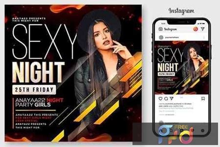 Sexy Night Flyer FreePSDvn