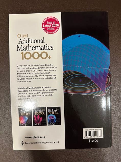 Additional Mathematics Book Hobbies And Toys Books And Magazines