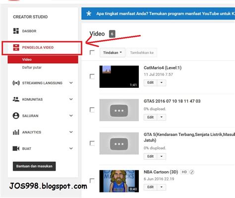 Cara Menghapus Video Di Youtube Terbaru ~ Jos998 Blog Campur Aduk