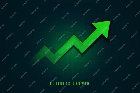 상향 성장 화살표 벡터가 포함된 금융 주식 시장 통계 그래프 무료 벡터