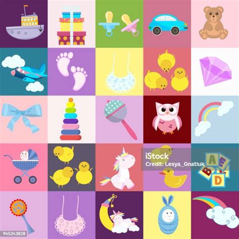 장난감 만화 아이 베이비 어린이 게임 어린이 발 어린 시절 곰 다채로운 벡터 일러스트 레이 션 설정된 아이 플레이 곰에 대한 스톡 벡터 아트 및 기타 이미지 Istock