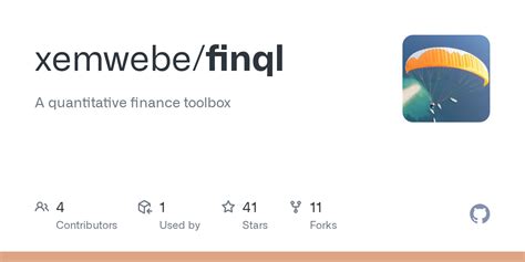 Github Xemwebefinql A Quantitative Finance Toolbox · Github